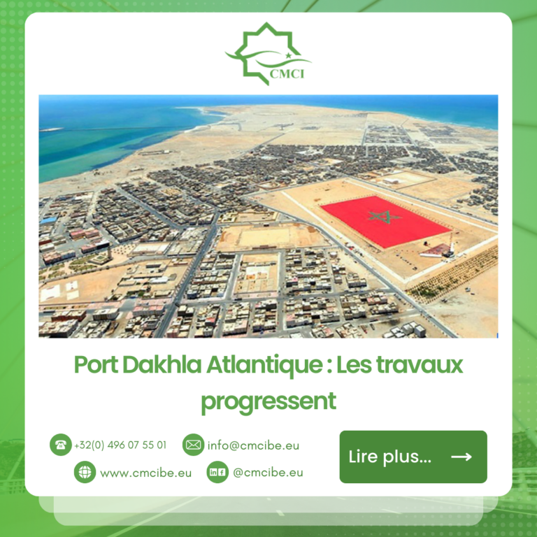 Port Dakhla Atlantique : Les travaux progressent - CMCIBE